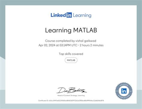 Vishal Gaikwad On Linkedin Certificate Of Completion