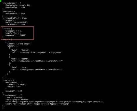 HELP Auth Login Authentication Has Been Configured In Jaeger Query And The Account Password