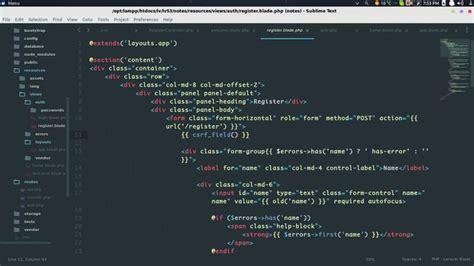 Laravel Blade Syntax Highlighting In Sublime Text Syntax Text Sublime