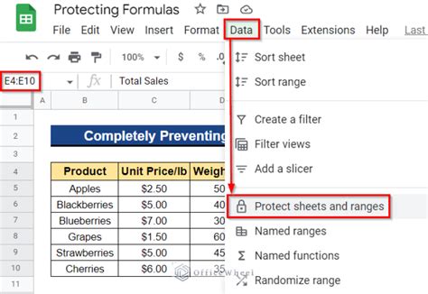 How To Protect Formulas In Google Sheets Quick Ways