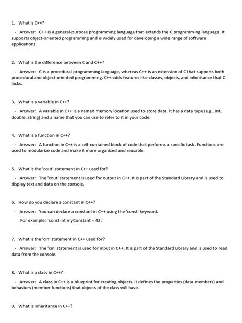 Interview Docs Pdf Html C