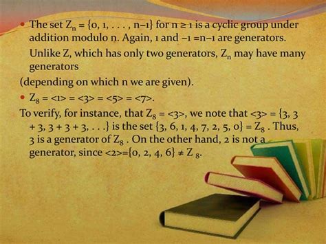 Chapter 4 Cyclic Groups Pptx Physics Science