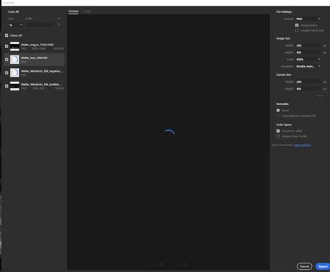 export as doesn t generate images adobe support community 10768493