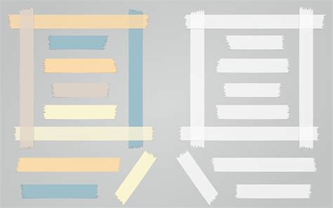 화려하 고 흰색 접착제 스티커 테이프 덕트 마스킹 종이 스트립 회색 배경 텍스트 조각 0명에 대한 스톡 벡터 아트 및 기타 이미지 Istock