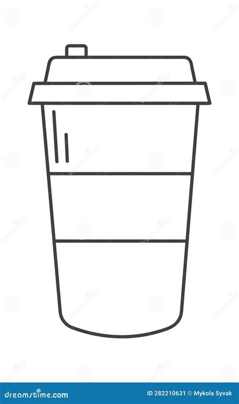 Paper Cup Icon Stock Vector Illustration Of Latte Flat 282210631