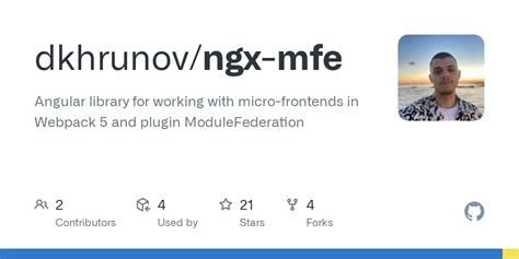 Github Dkhrunovngx Mfe Angular Library For Working With Micro