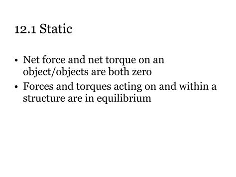 13 Static Equilibrium And Elasticity Ppt