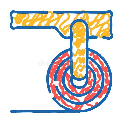 Sheet Metal Roll Icon Doodle Illustration Stock Vector Illustration