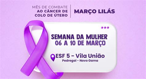 Equipe De Enfermagem Da Esf 05 Realizará Semana De Palestras E Cuidados Com A Saúde Da Mulher