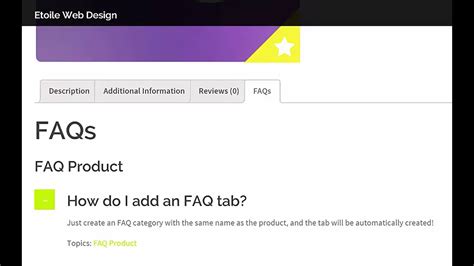 Ultimate FAQ Plugin Add An FAQ Tab To WooCommerce Product Pages Tutorial 06 YouTube