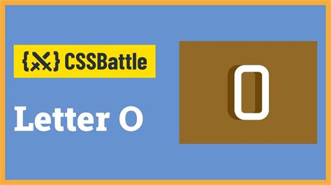 css battle letter o target 130 css challenge youtube