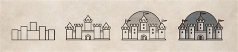 How To Draw A Castle Icon On Your Fantasy Maps Map Effects Fantasy