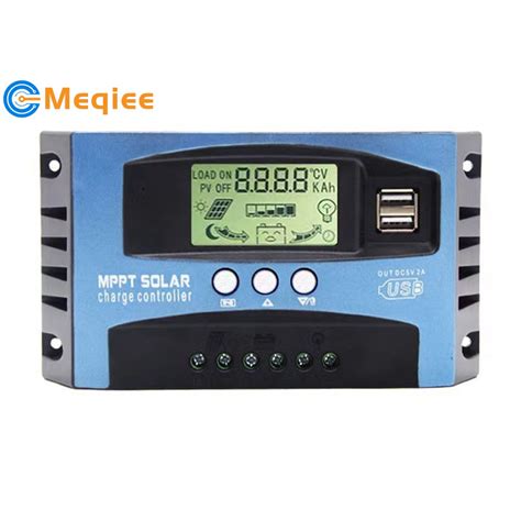 12v 24v Dc Input Mppt Solar Charge Controller Lcd Display Solar Panel Regulator For Gel Sealed