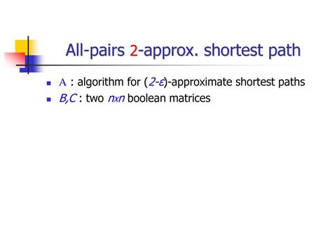 Improved Randomized Algorithms For Path Problems In Graphs Ppt Download