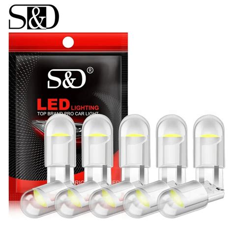 S And D T10 194 168 W5w Wy5w Led 주차 조명 자동차 통관 인테리어 자동차 조명 전구 턴 사이드 번호판 조명 12v 10 개 자동차 조명