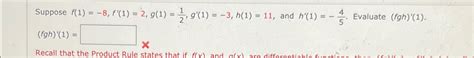 Solved Suppose F1 8f12g112g1 3h111