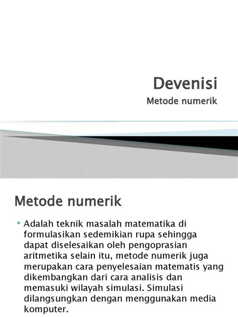 Tugas Ppt Program Numerik Pdf