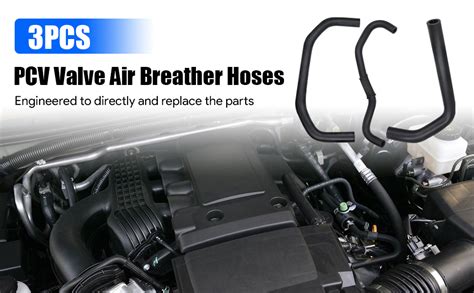 Lolowheat 3pcs Breather Hoses Fit For Nissan Pathfinder