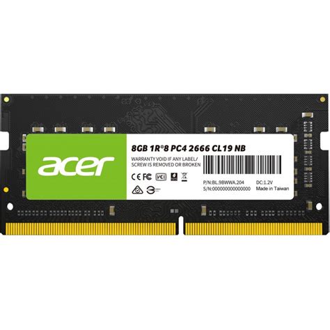 Acer 8gb Ddr4 3200 Notebook Geewiz