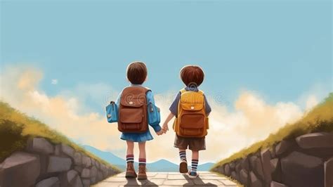 Preteen Walk To School Stock Illustrations 76 Preteen Walk To School Stock Illustrations