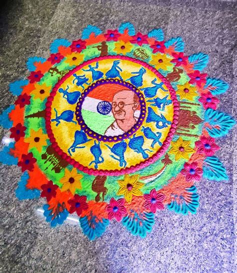 Azadi Ka Amrit Mahotsav Theme Rangoli Outdoor Blanket Bewitching