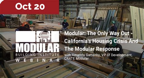 Modular The Only Way Out Californias Housing Crisis And The Modular