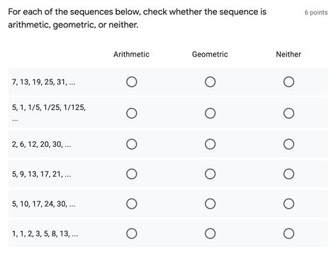 Solved Points For Each Of The Sequences Below Check Chegg Com