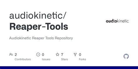 Github Audiokinetic Reaper Tools Audiokinetic Reaper Tools Repository