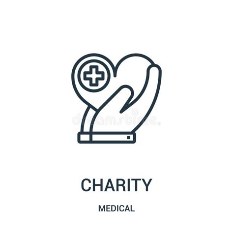 Charity Icon Vector From Medical Collection Thin Line Charity Outline