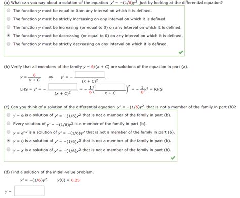 Solved For What Values Of R Does The Function Y Erx Chegg Com