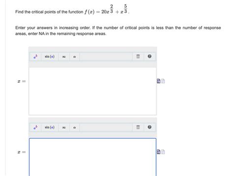Solved Find The Critical Points Of The Function Chegg
