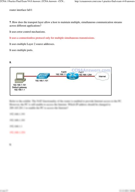 SOLUTION Ccna Practice Final Exam V Studypool
