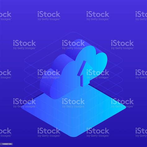 클라우드 스토리지입니다 3 차원 Isometric 플랫 디자인입니다 벡터 일러스트 레이 션 3차원 형태에 대한 스톡 벡터 아트 및 기타 이미지 Istock