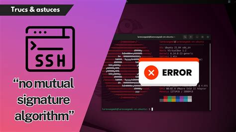 Résoudre Le Problème No Mutual Signature Algorithm Avec Ssh Sur Un Vieux Serveur