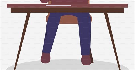 손에 펜을 들고 테이블에 있는 회사원 사업가나 사무실 직장에서 일하는 사무원이 녹음할 준비를 했습니다 벡터 플랫 미소 짓는 남자 회사원 기업가 상사가 문서에 서명 벡터