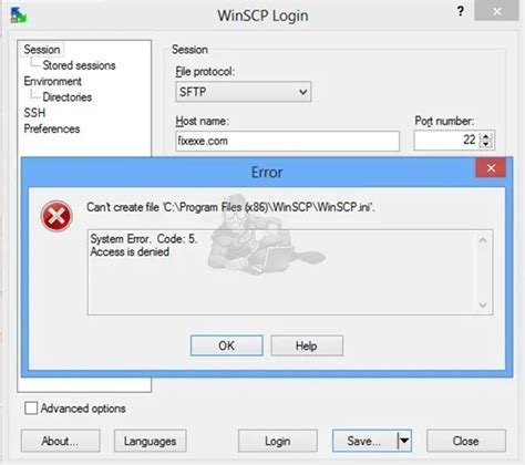 System Error Code 5 Access Is Denied