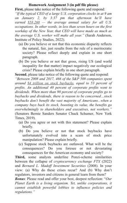 Solved Homework Assignment 3 In Pdf File Please First