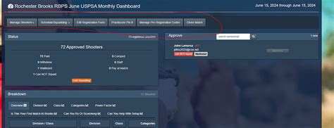 Match Dashboard Navigation Buttons Ideas Practiscore Support Community