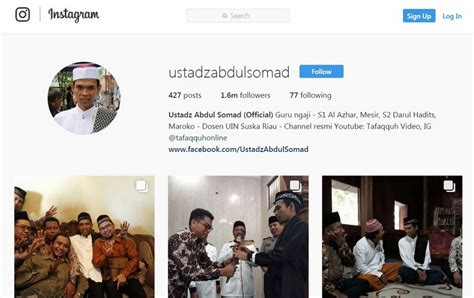 ALHAMDULILLAH... Dukungan Luas Mengalir, Akun Instagram Ustadz Abdul Somad Kini Sudah Bisa ...
