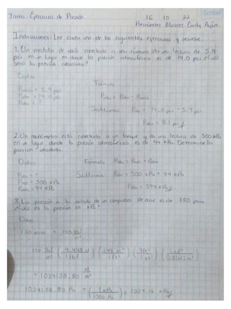 Ejercicios De Presión Pdf