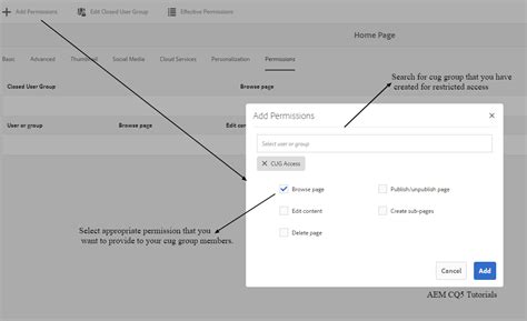 Implement Cug In Aem Aem Cq5 Tutorials