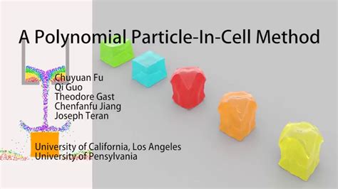 A Polynomial Particle In Cell Method Youtube