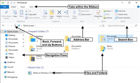 File Explorer In Windows 10 Instructions And Video Lesson Windows