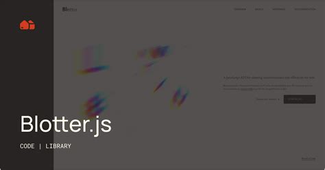 Blotter Js Library No Code Supply Co