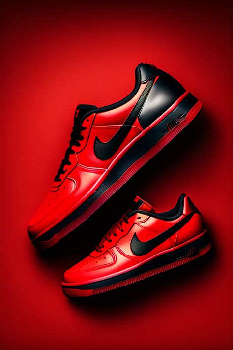 Red And Black Nike Logo Background