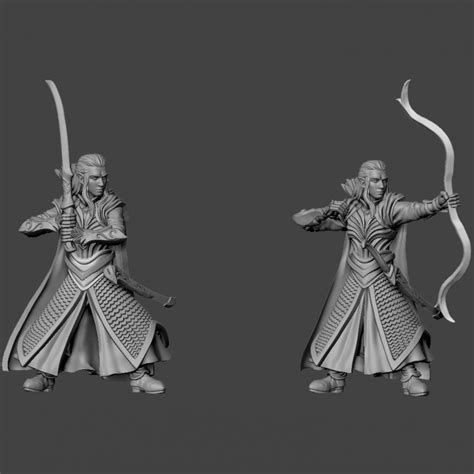 3d Printable Golden Wood Elf Captain By Dandelion In Middle Earth