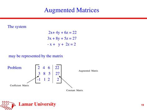 Ppt Systems Of Linear Equations And Matrices Powerpoint Presentation