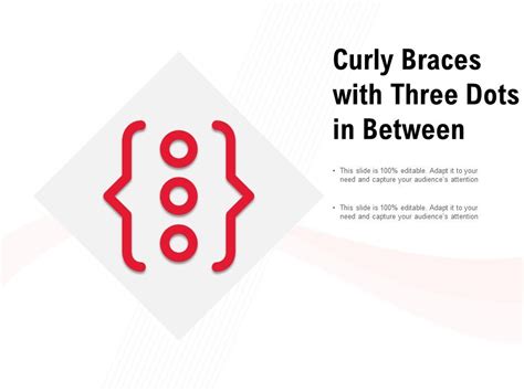 Curly Braces With Three Dots In Between Powerpoint Presentation Slides Ppt Slides Graphics