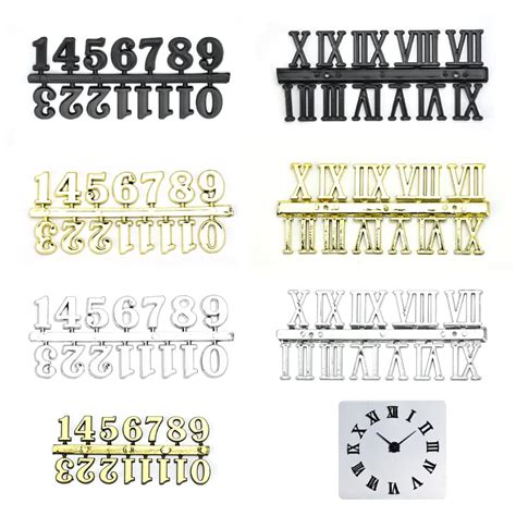 Klyngtsk 7 Pcs Plastic Clock Numerals Kit Stick On Clock Desertcart