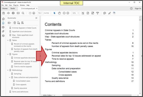create clickable table of contents for ms word and pdf documents by